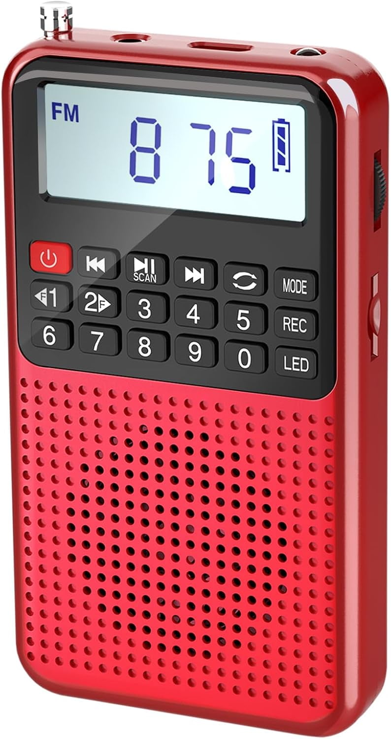 LANFENG Portable Mini FM Radio Walkman Bluetooth MicroSD MP3 Player ...