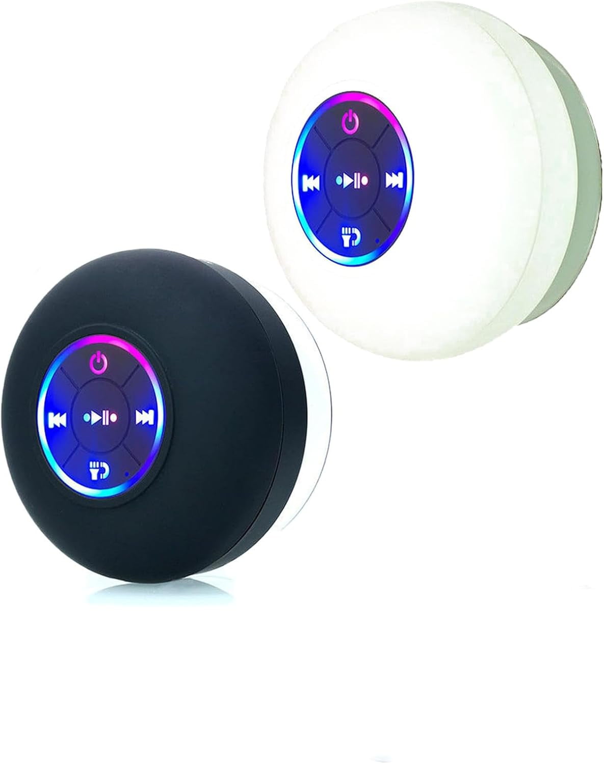 LANFENG Portable Waterproof Bluetooth Shower Speaker LED Light Mini ...
