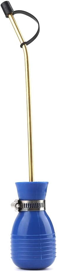 LANFENG Powder Duster Blue, Large Bulb Applicator, Long Copper Tube ...