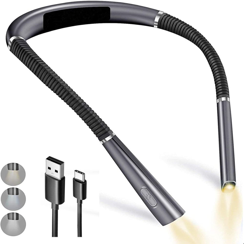 LANFENG Rechargeable LED Neck Reading Light Book Lights for Reading in ...