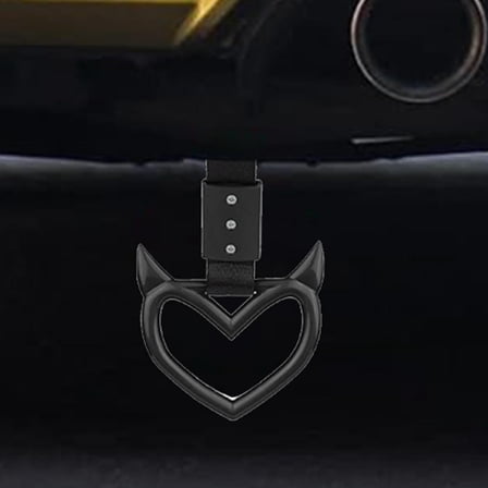 Xotic Tech 2 Pieces JDM Heart Shaped Car Handle Straps, Rear Bumper ...