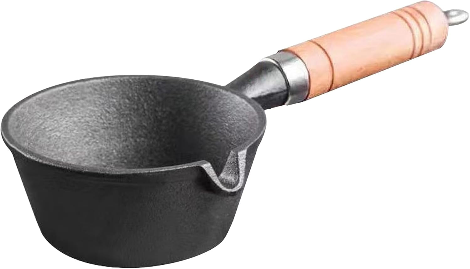 LANFENG Small Cast Iron Pot Butter Melting Pot, Non-stick Cast Iron ...