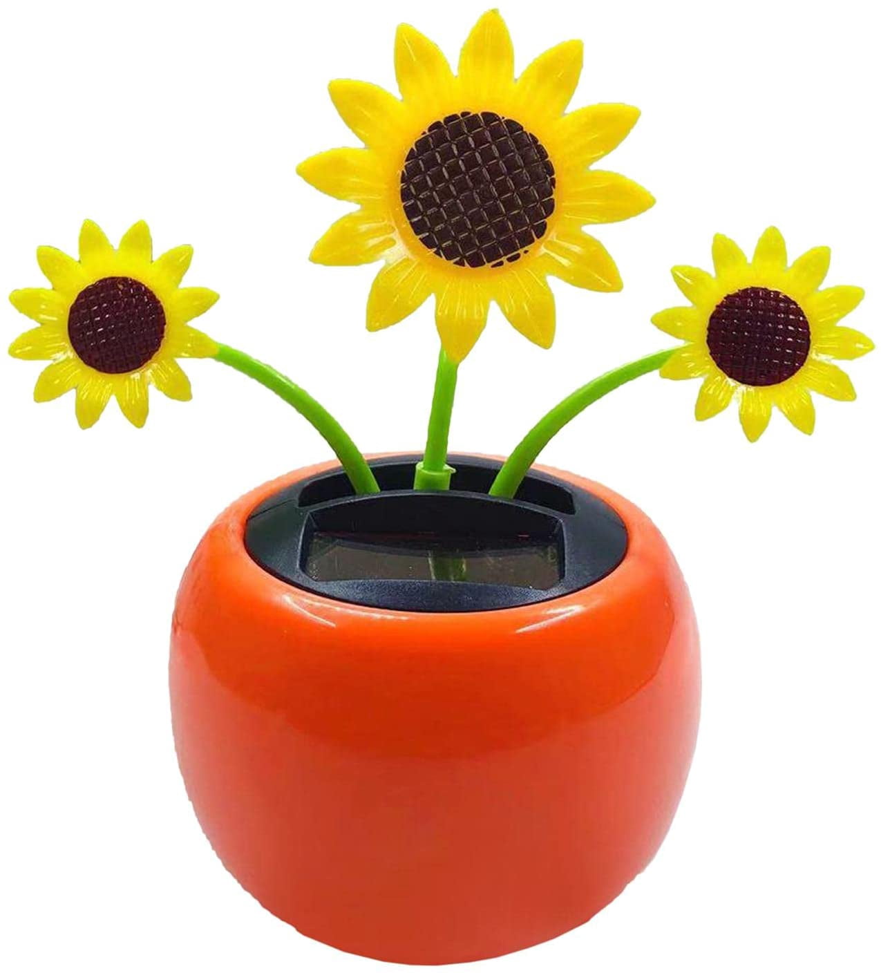 LANFENG Solar Dancing Sunflower Toy,Car Solar Moving Head Flower ...