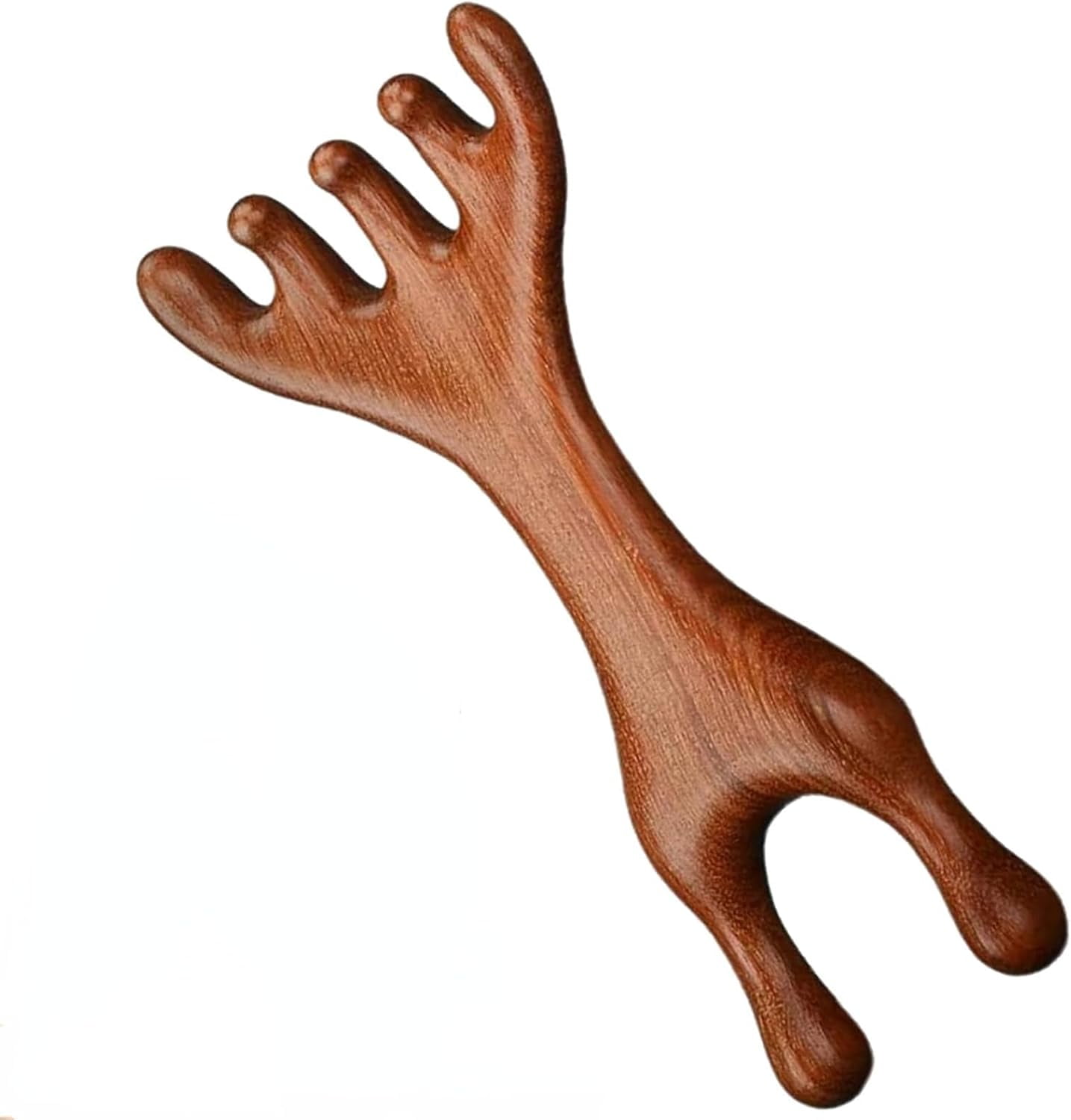 LANFENG Soothing Wooden Scalp Massager Five Touch Therapy Comb Relaxing ...