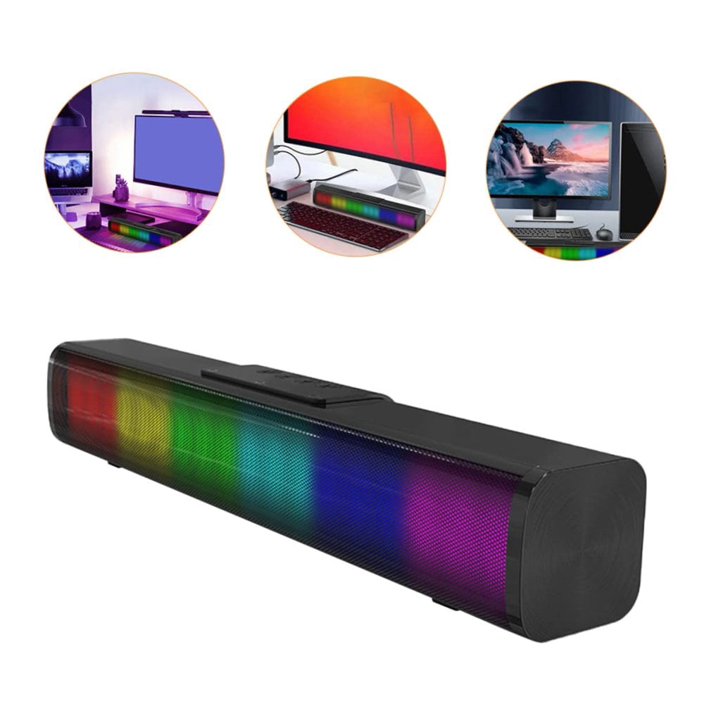 LANFENG Sound Bars for TV Wireless Bluetooth Speaker with RGB Lights ...