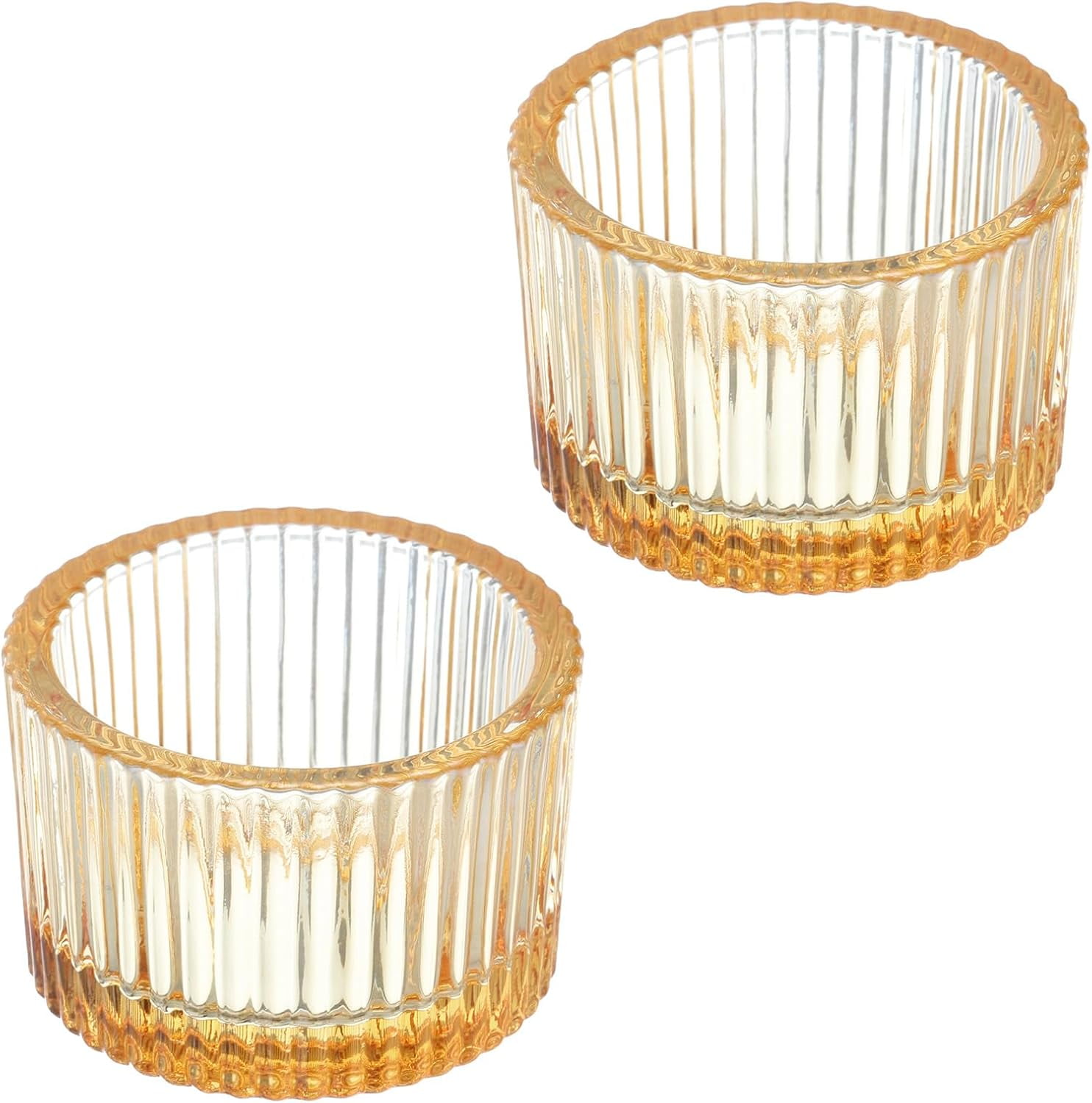 LANFENG Tealight Candle Holder, Tea Lights Candle Holder Glass Votive ...