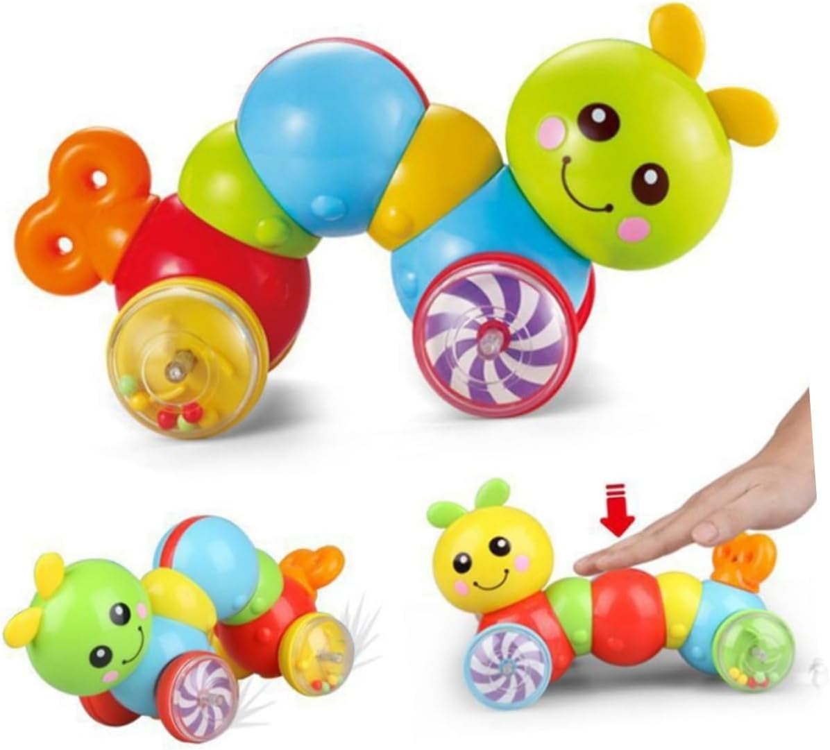 LANFENG Toy Educational Puzzle Toy for 7-Month-Old Baby, Crawling ...