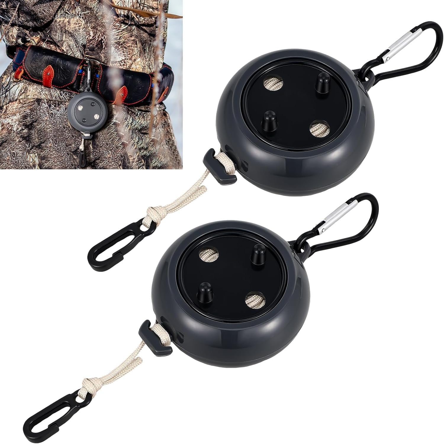 LANFENG Tree Stand Gear Hoist 29.5 ft Retractable Bow and Gear Hoist ...