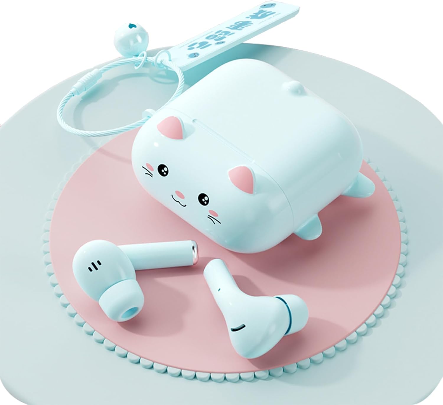 LANFENG True Wireless Purple Cute Earbuds Bluetooth Kawaii Headphones ...