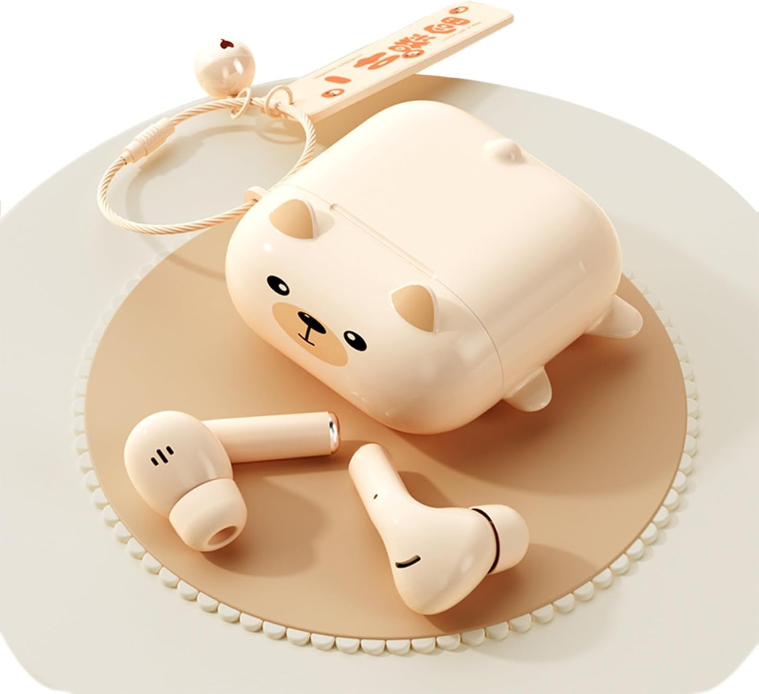 LANFENG True Wireless Purple Cute Earbuds Bluetooth Kawaii Headphones ...