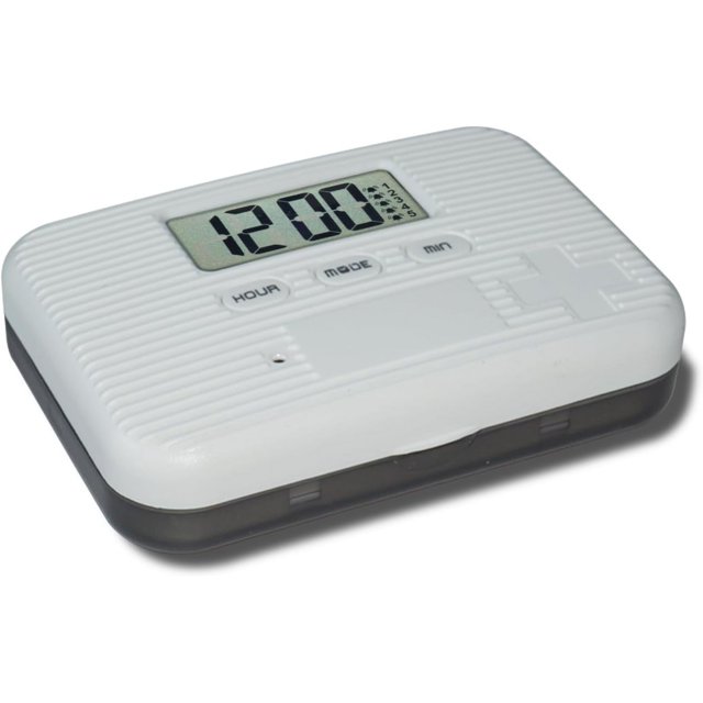 LANFENG Weekly Portable Pill Dispenser with Sound & Vibration Alarm ...