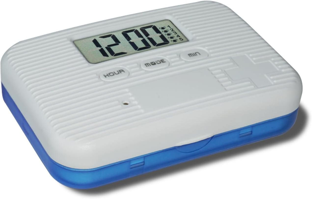 LANFENG Weekly Portable Pill Dispenser with Sound & Vibration Alarm ...