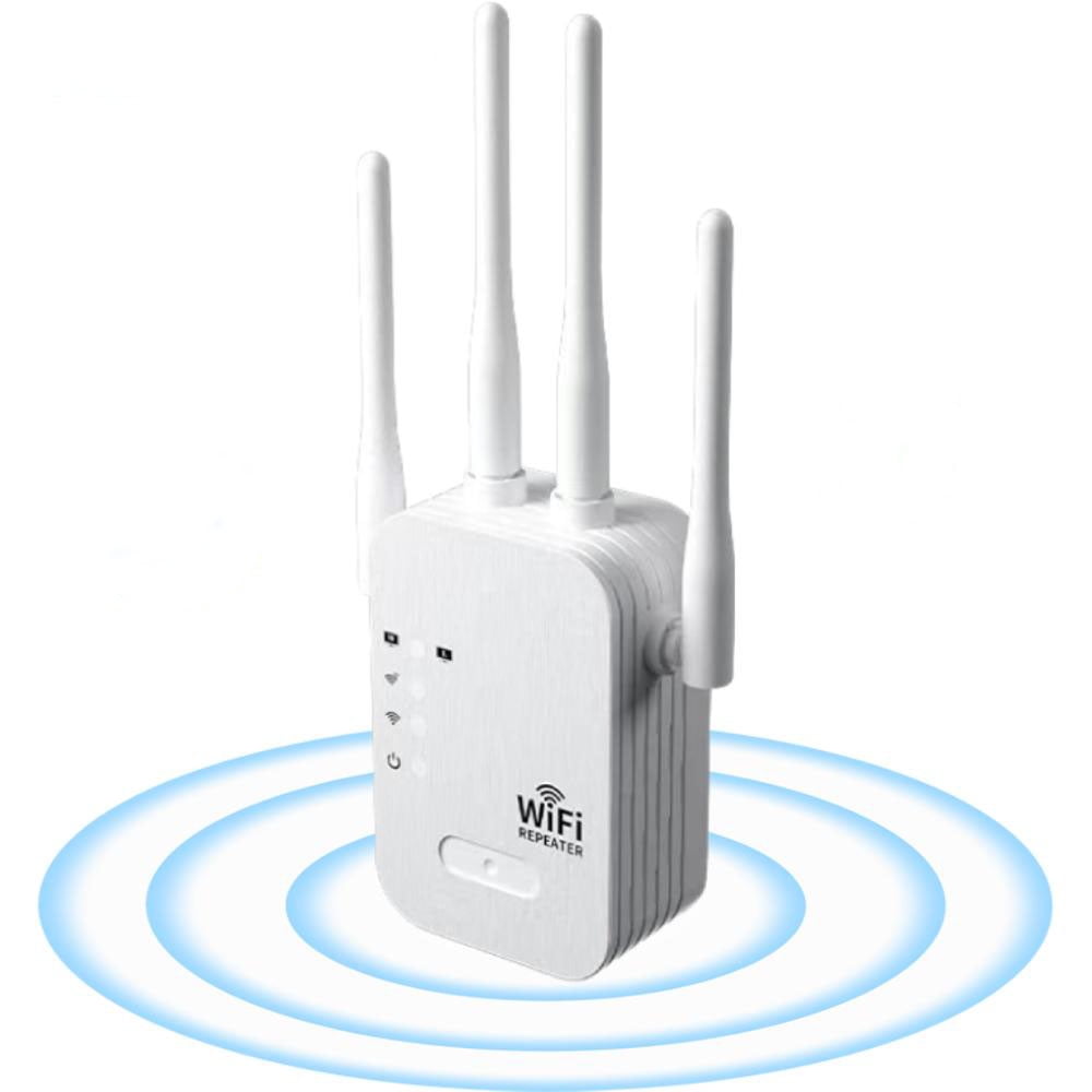 LANFENG WiFi Booster Repeater 2 Lan Port Wireless WIFI Extender 5G 2.4G ...