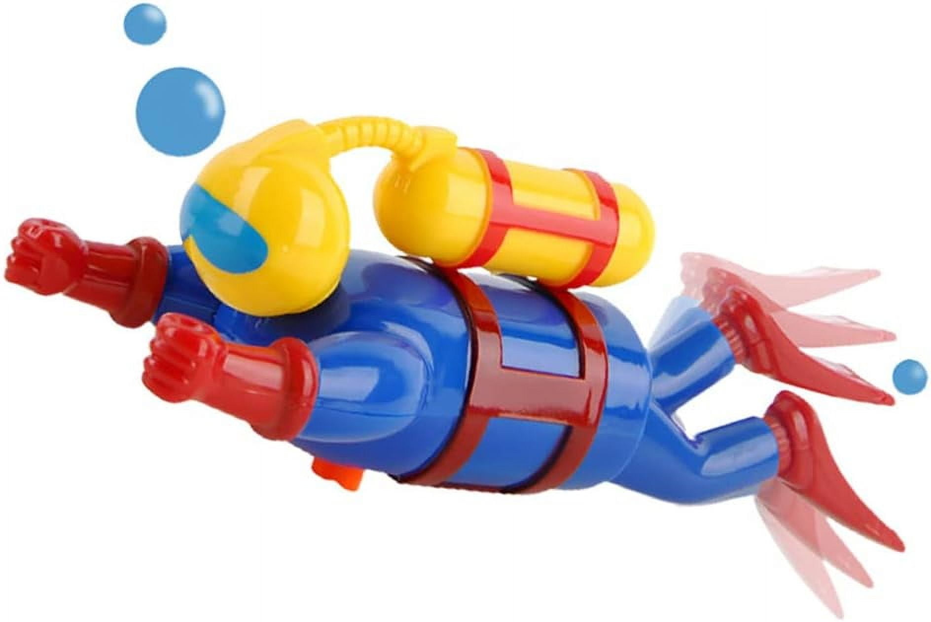LANFENG Wind-up Diver Bath Toy, Windup Scuba Diver Bathtub Toy Frogman ...