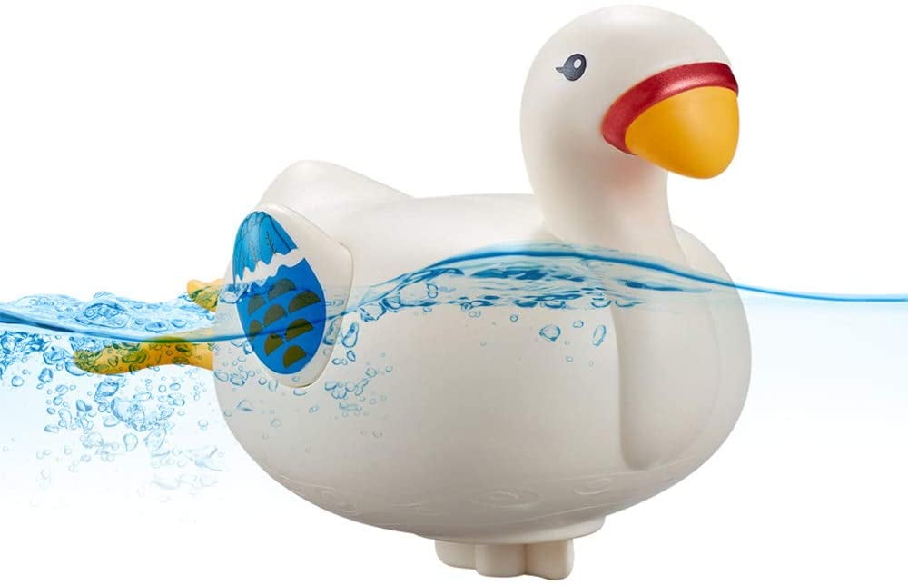 LANFENG Wind-up Swimming Swan, Lovely Swan Swimming Cygnet Bath Toy ...
