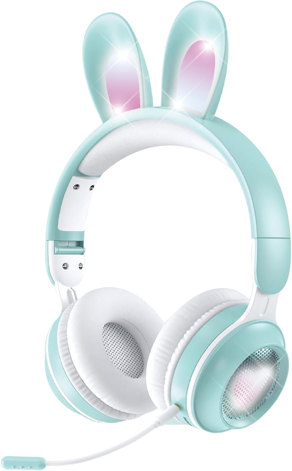 LANFENG Wireless Bluetooth Headphones with Microphone, Children Cute ...