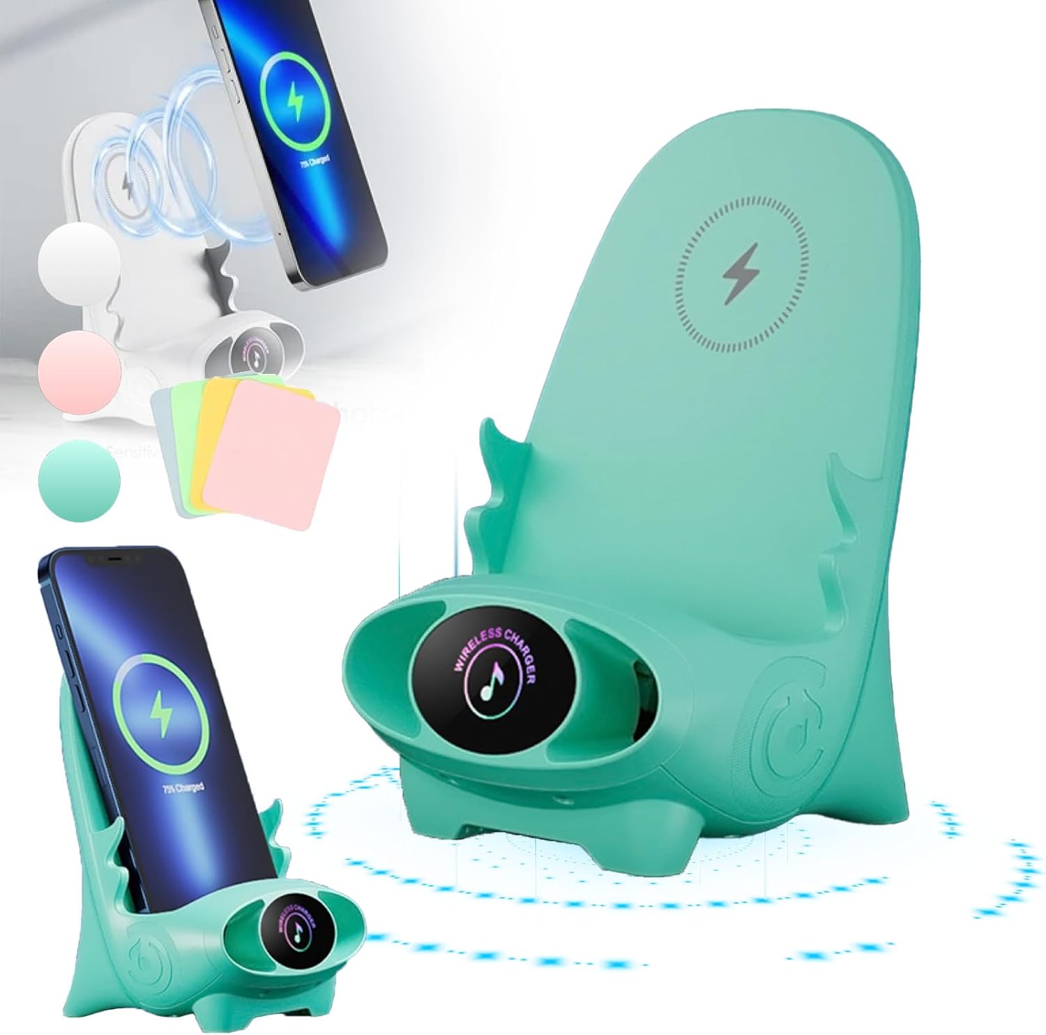 LANFENG Wireless Charging Phone Holder Stand USB Ports 2024 Mini Chair ...