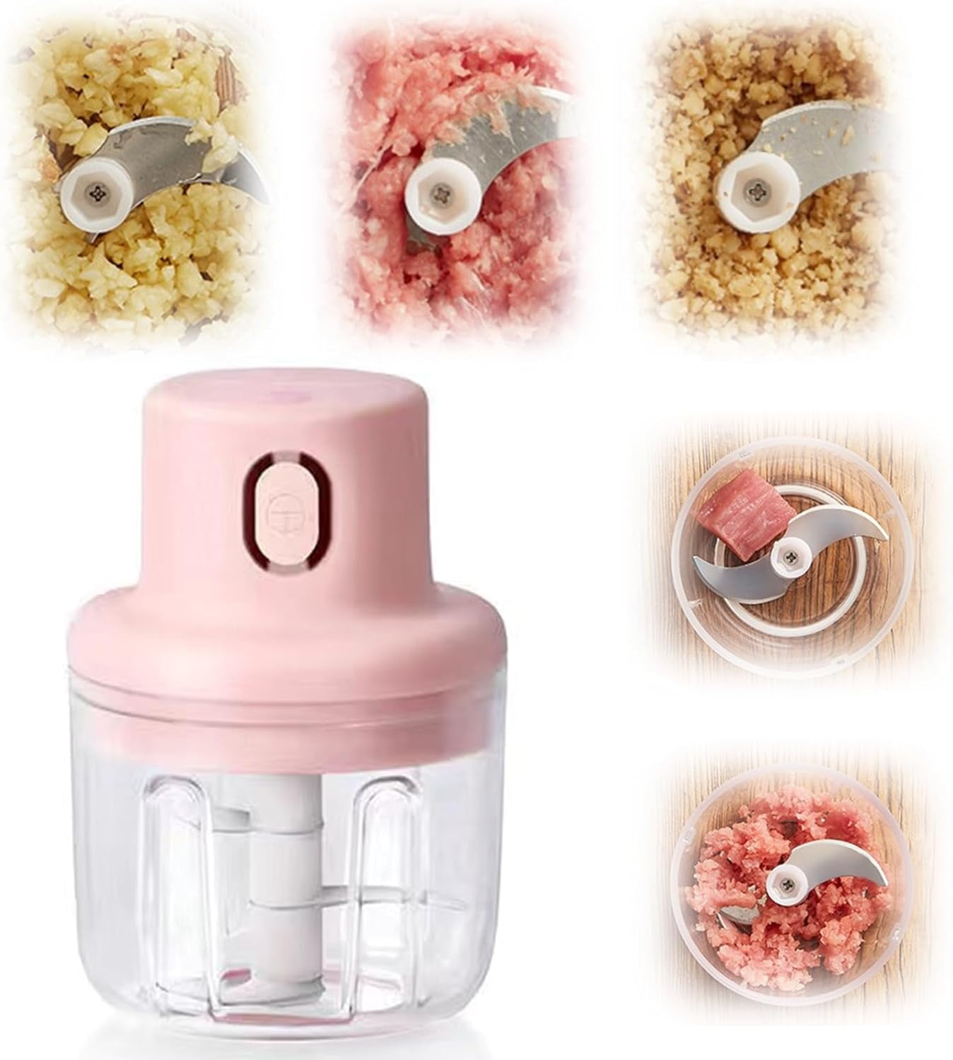 LANFENG Wireless Food Chopper,Electric Meat Grinder,Electric Garlic ...