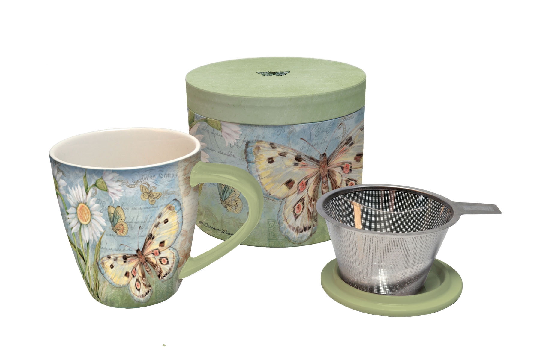 LANG BUTTERFLY DAISY TEA INFUSER MUG - Walmart.com