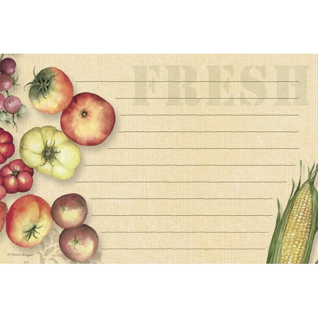 LANG FRESH FROM THE FARM RECIPE CARD 4X6 - Walmart Business Supplies