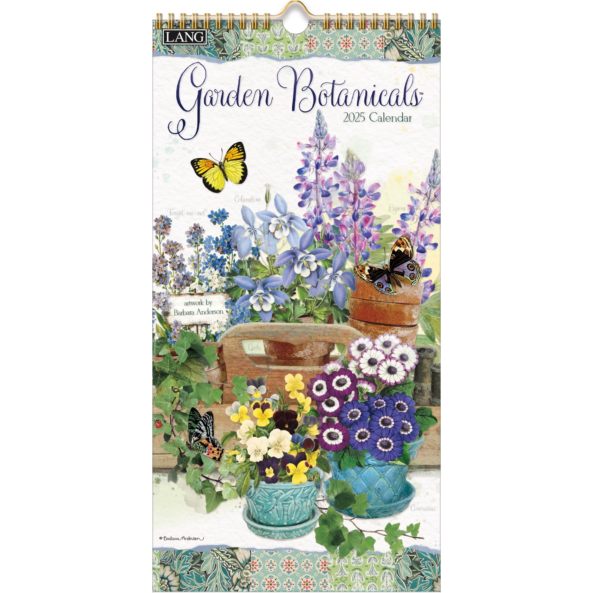 LANG Garden Botanicals 2025 Vertical Wall Calendar (25991079147 ...