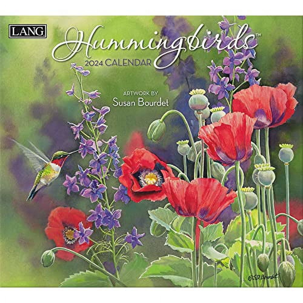 LANG Hummingbirds 2024 Wall Calendar, Art-Inspired Bird Designs ...