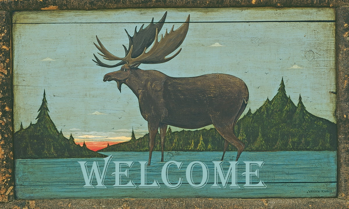 LANG MOOSE LODGE DOOR MAT - Slip-Resistant Rubber Backing - Walmart.com