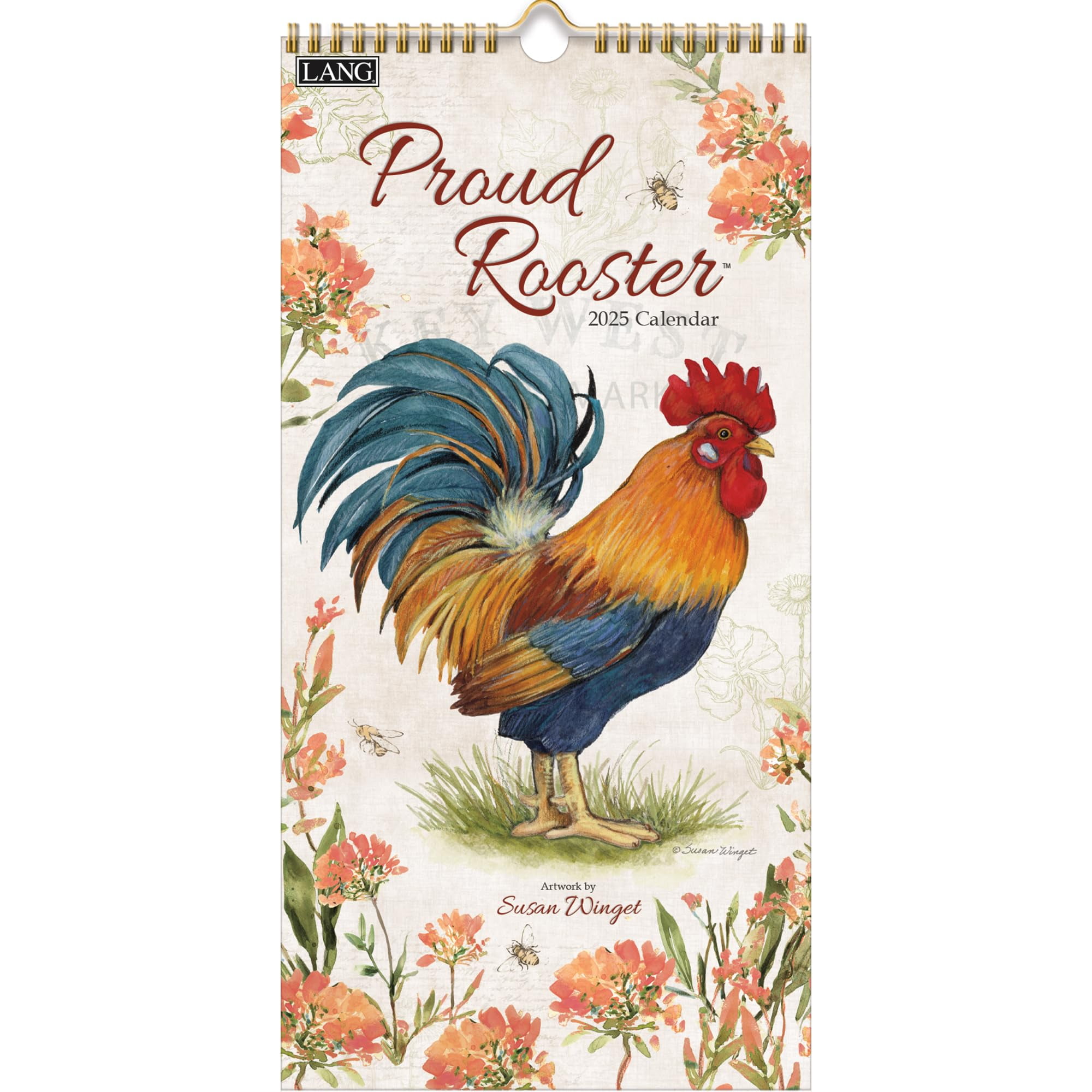 LANG Proud Rooster™ 2025 Vertical Wall Calendar (25991079127) - Walmart.com