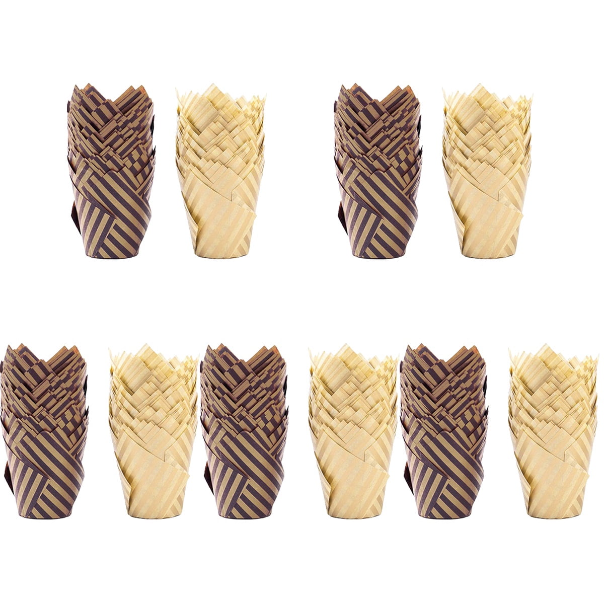 LANGERIY 1000 Pcs Cake Baking Cups Tulip Cupcake Liner Paper Cupcake ...