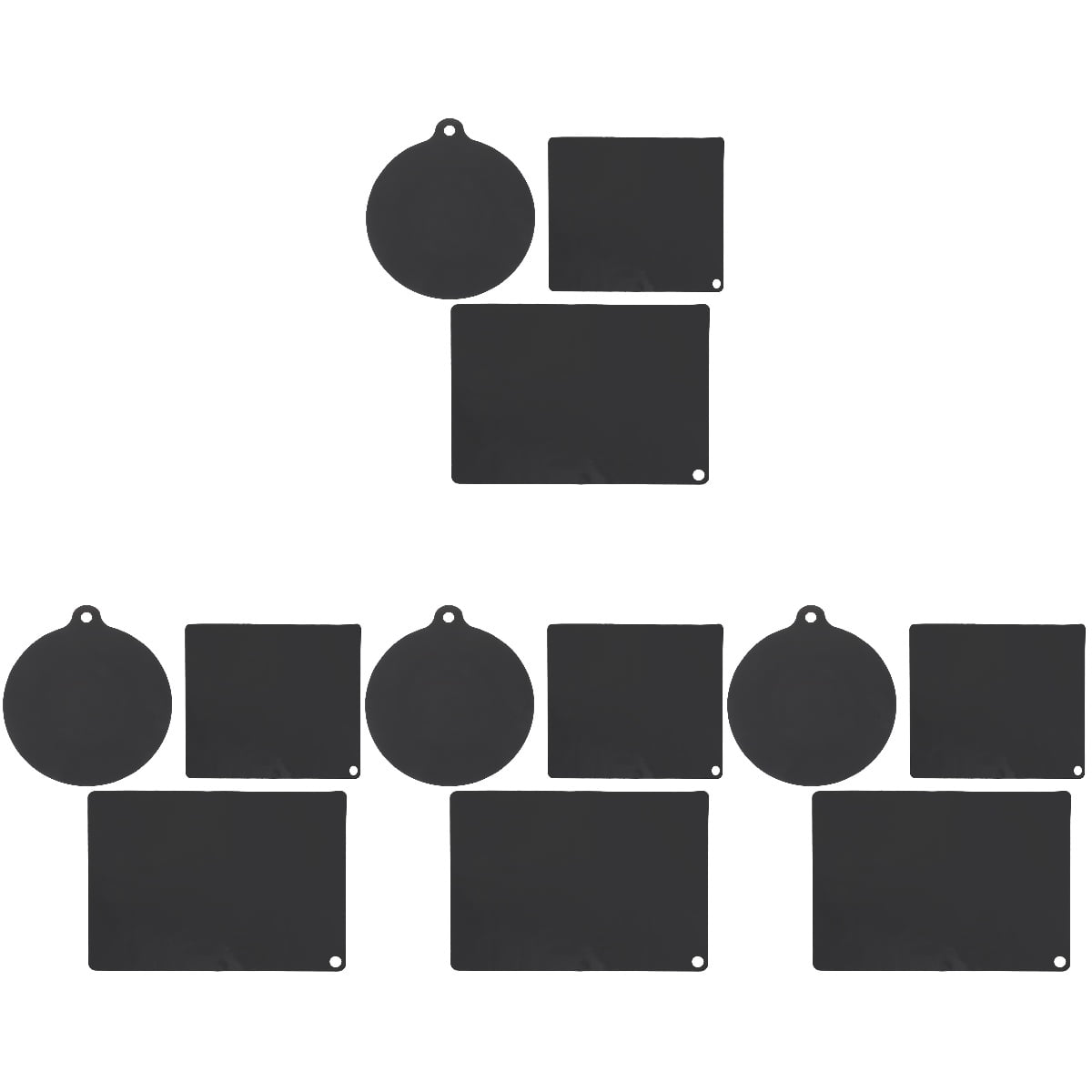 LANGERIY 12 pcs Induction Cooktop Mat Reusable Countertop Mat Induction ...