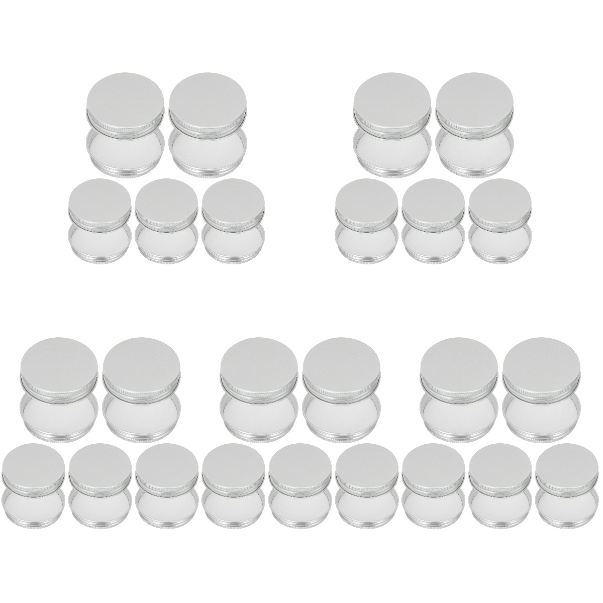 LANGERIY 250 Pcs Aluminum Bottle Caps Jar Sealing Lids Portable Small ...