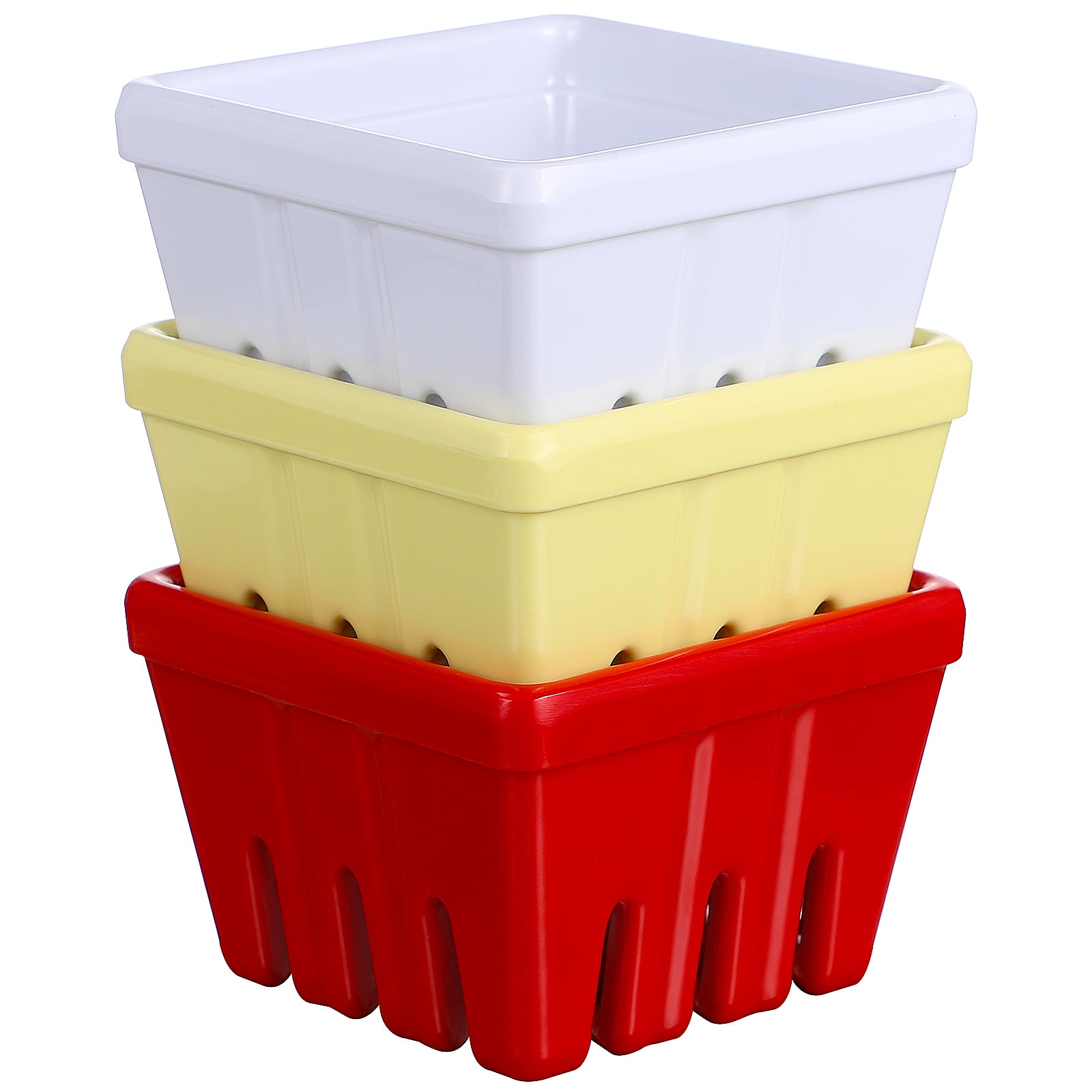 LANGERIY 3pcs Fruits Drain Baskets Kitchen Fruit Drying Baskets ...