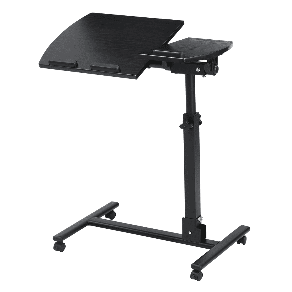 LANGRIA Portable Rolling Laptop Cart, Mobile Desk Notebook with Angle ...