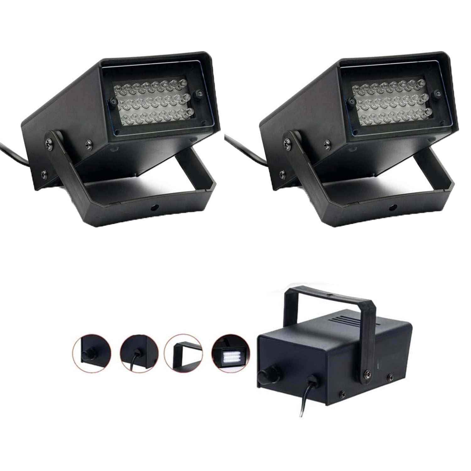 LANGSONGHONG Disco Strobe Light for Party 24 Led Mini Strobes Lights ...
