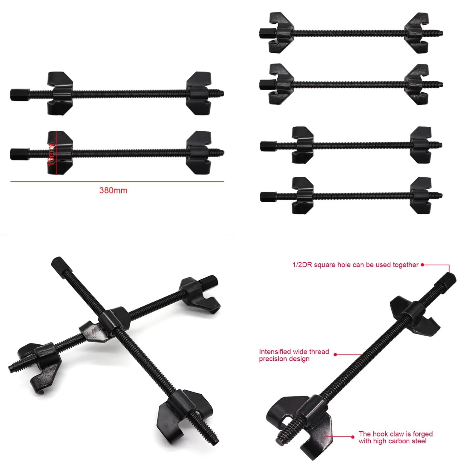 LANHSM 380mm Professional Durable Heavy Duty Car Spring Compressor Tool ...