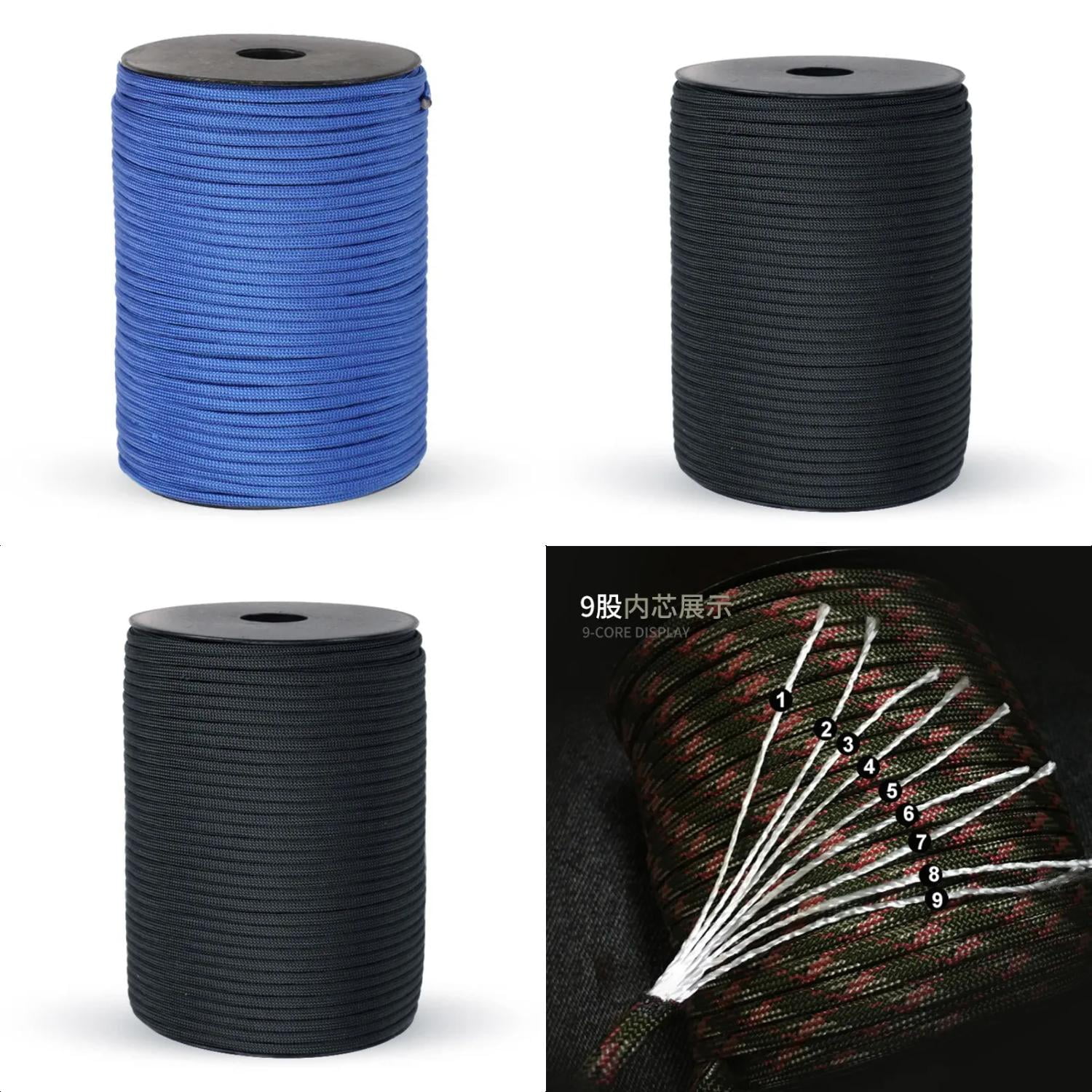 LANHSM Durable 100M Long-lasting Heavy Duty Military Paracord Rope with ...