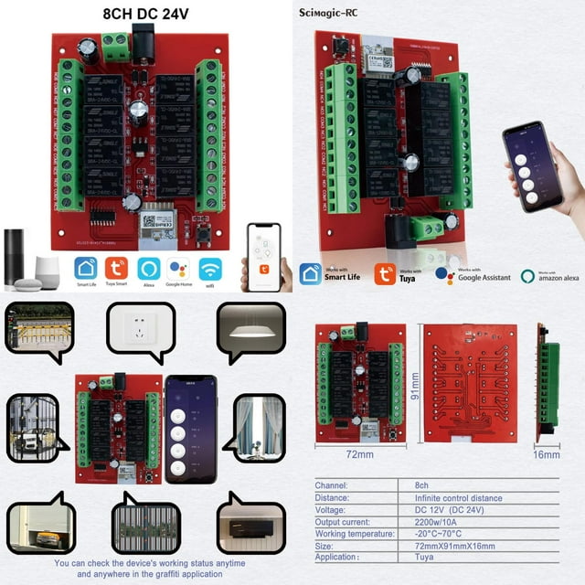 LANHSM Efficient and Reliable Smart Wifi Switch Module with 8 Channels ... LANHSM Efficient and Reliable Smart Wifi Switch Module with 8 Channels ...