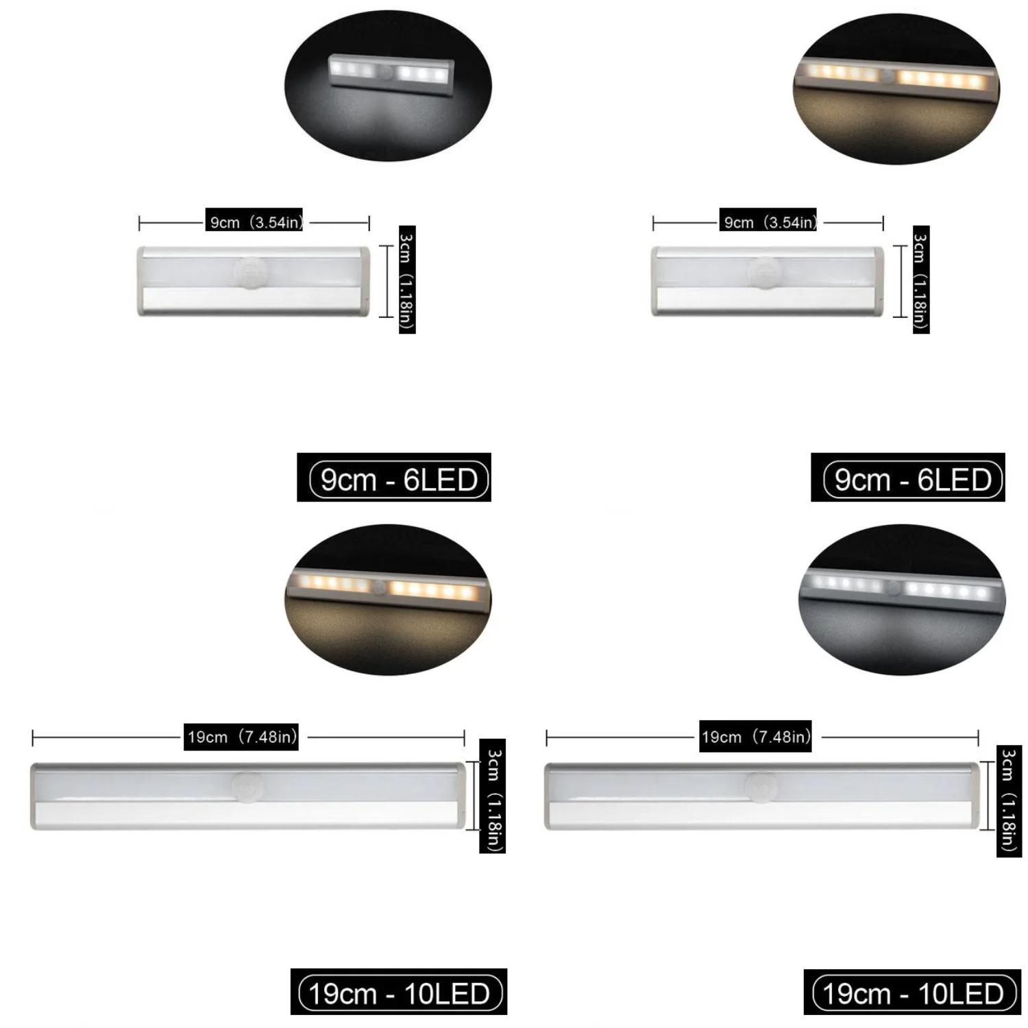 LANHSM Energy-efficient and Bright Wireless LED Night Lamp with PIR ...