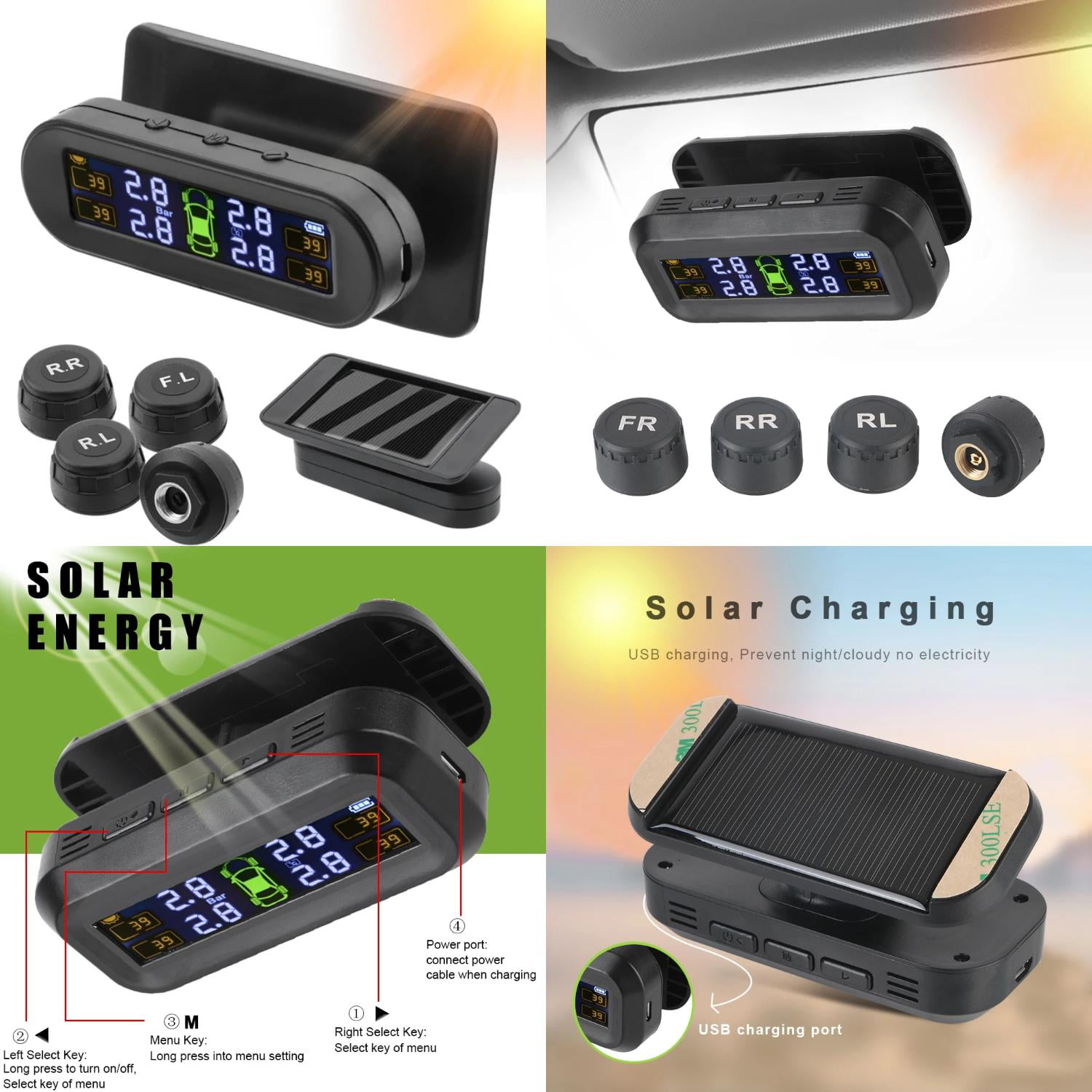 LANHSM Enhance Driving Safety and Economy with this Advanced Solar TPMS ... LANHSM Enhance Driving Safety and Economy with this Advanced Solar TPMS ...