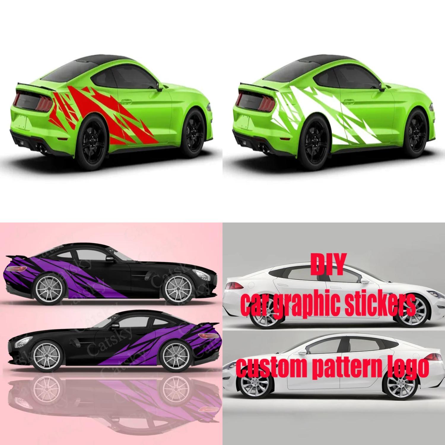 LANHSM Eye-catching modified racing car PVC car stickers featuring ...
