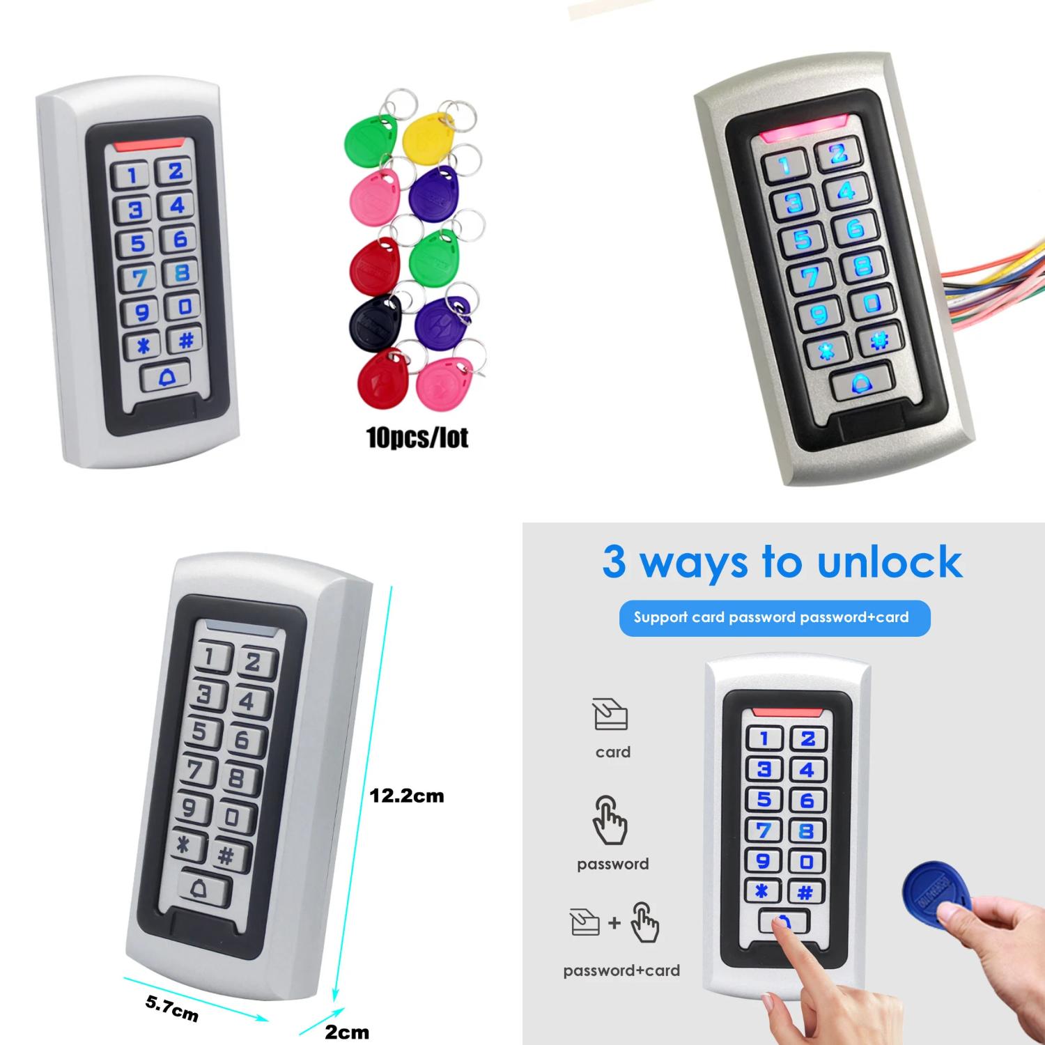 LANHSM High Security Advanced Metal Standalone Proximity Card Reader ...