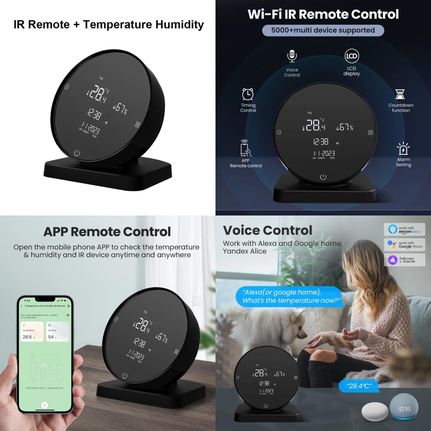 LANHSM NEW and Improved Smart WiFi IR Remote Control for Ultimate Home ...