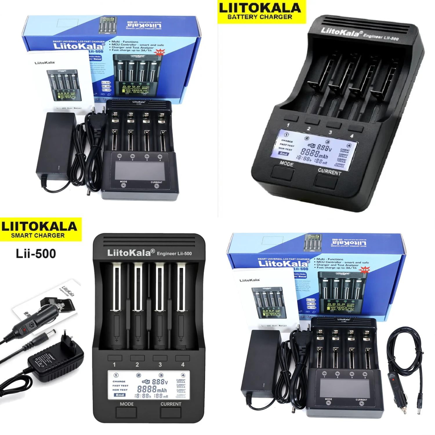 LANHSM Powerful High-Performance Lii-600 Lii-500 Battery Charger with ...