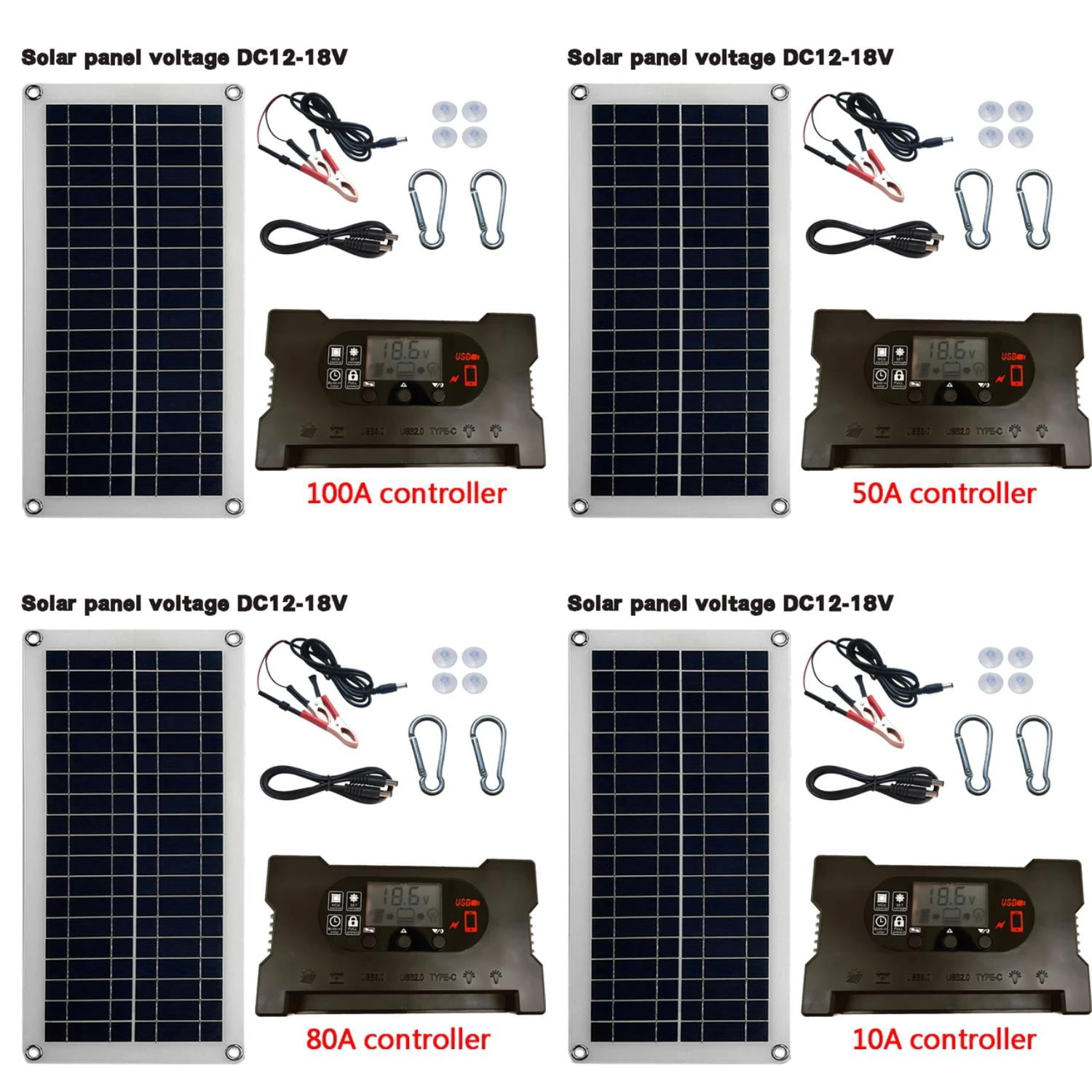 LANHSM Reliable Compact and Lightweight Portable Solar Panel Kit - 30W ... LANHSM Reliable Compact and Lightweight Portable Solar Panel Kit - 30W ...