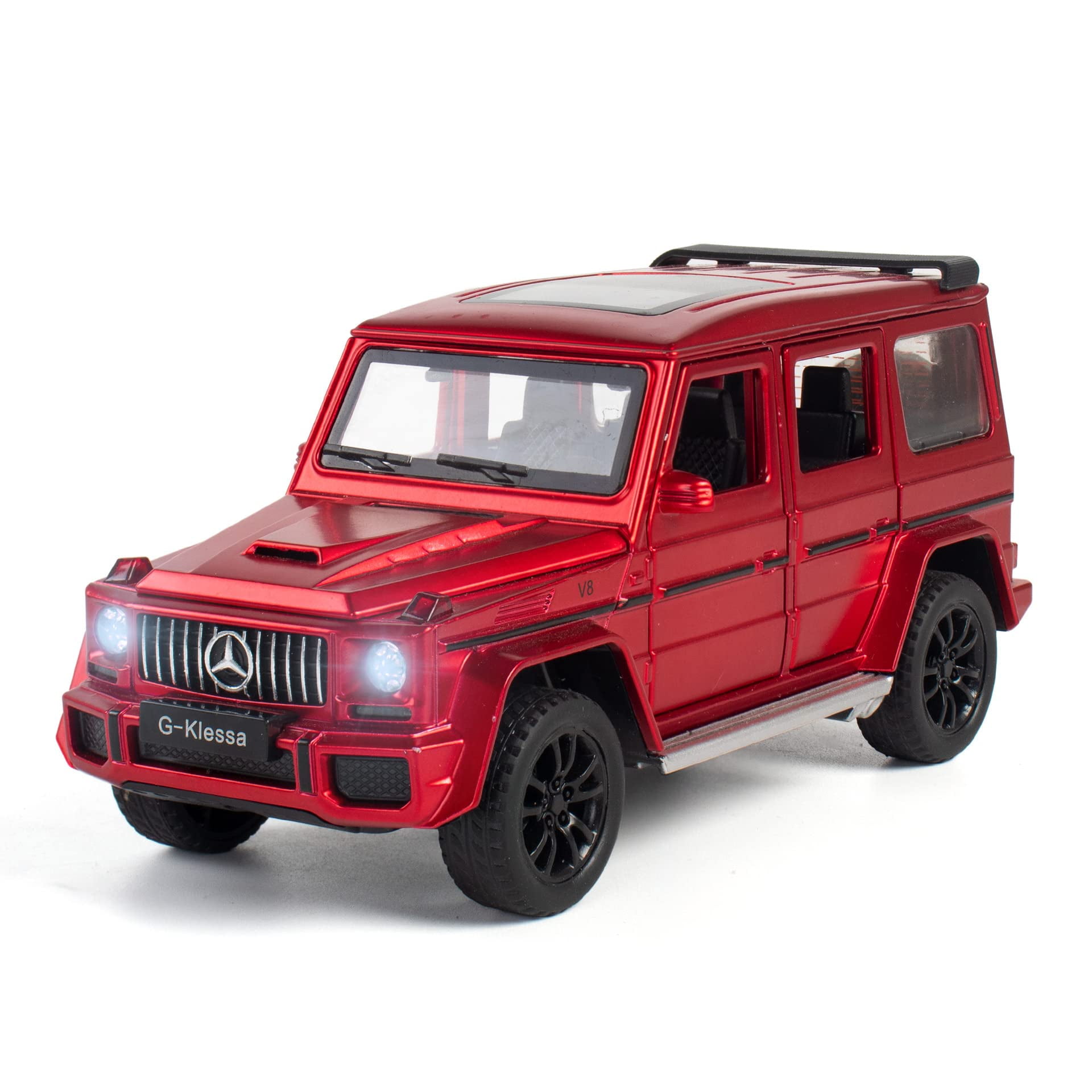 LANL Alloy Collectible Red Benz G63 AMG Toy Vehicle Pull Back Die-Cast ...