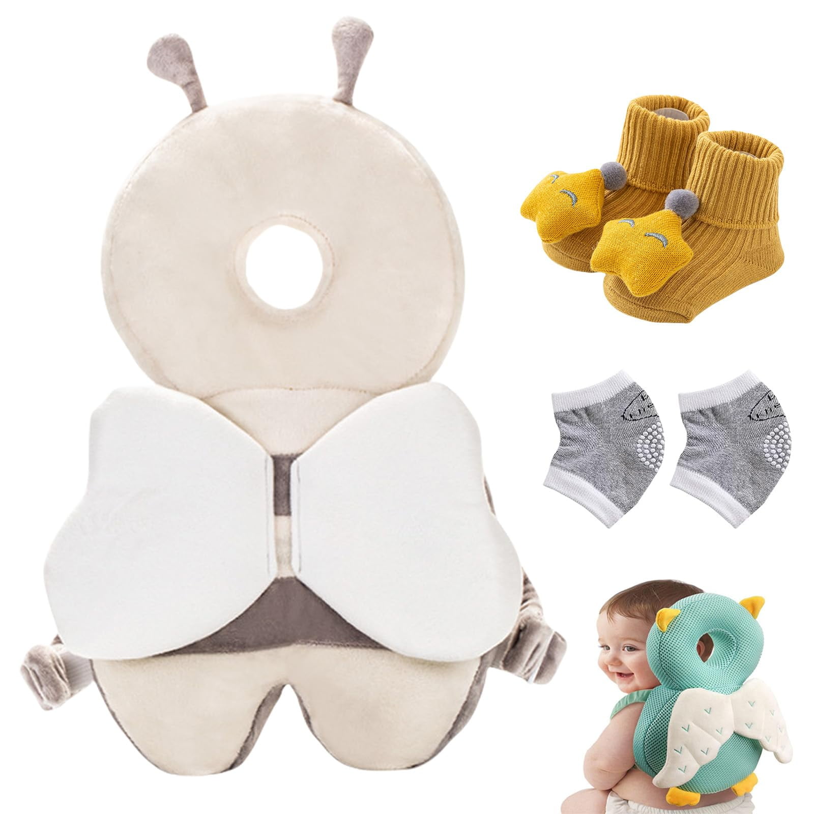 LANL Baby Head Protection Backpack for Crawling and Walking Adjustable ...