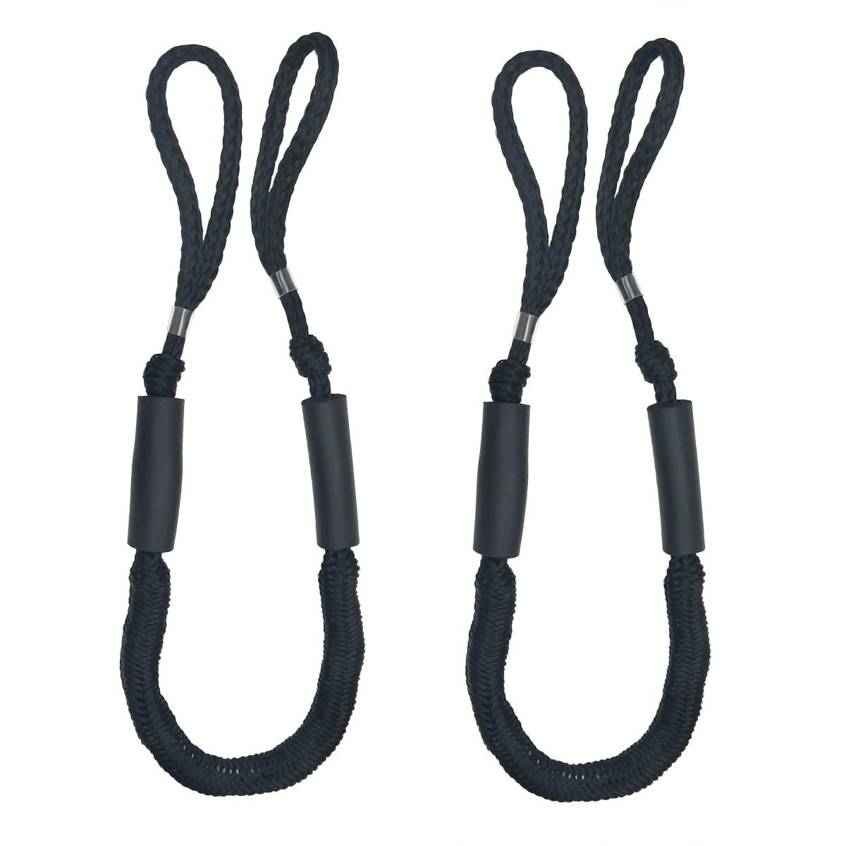 LANL Bungee Dock Line Mooring Rope 3.5 ft Black 2 Pack - Walmart.com