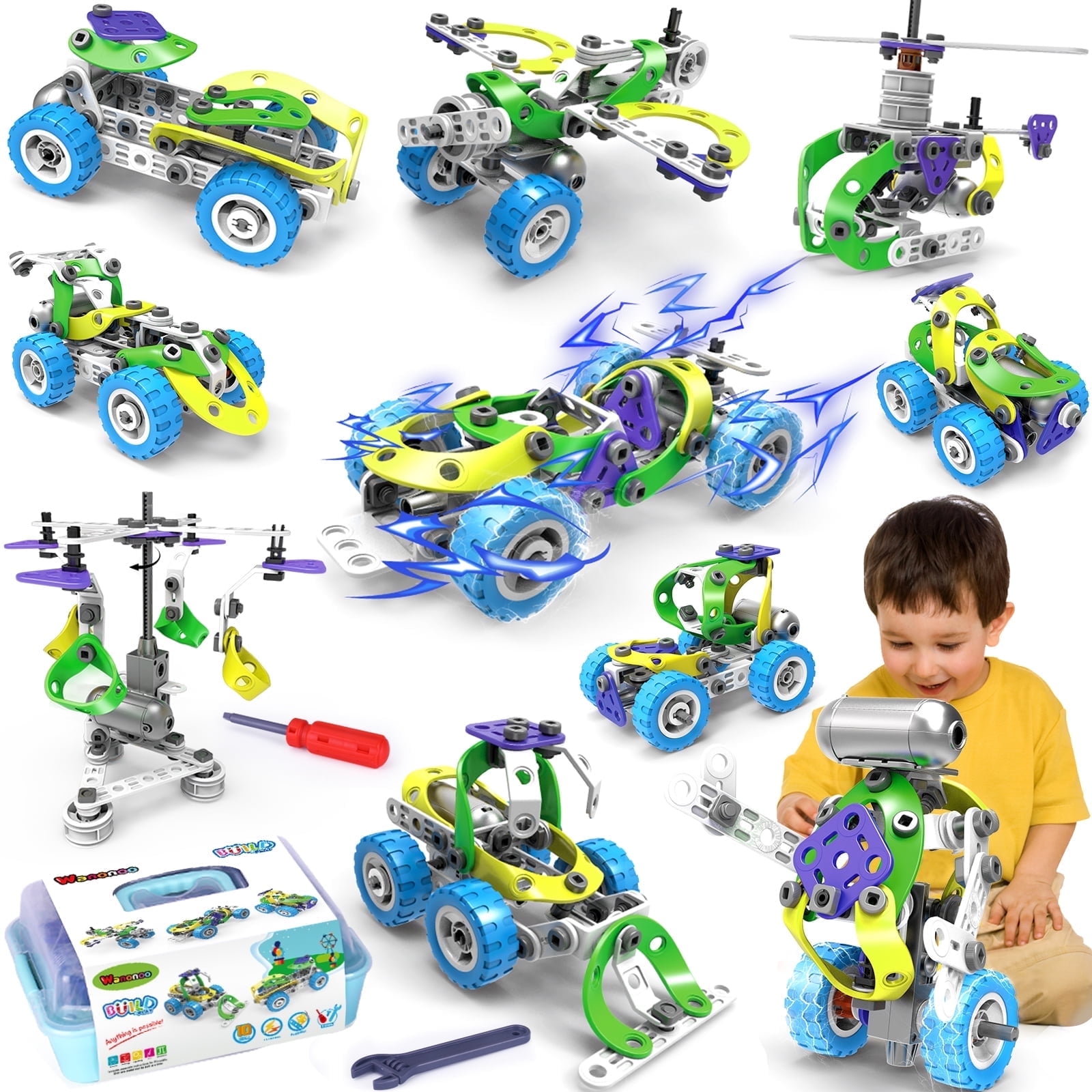LANL Engineering Building Blocks Set, Stem Toys for 5 6 7 8 9+ Year Old ...