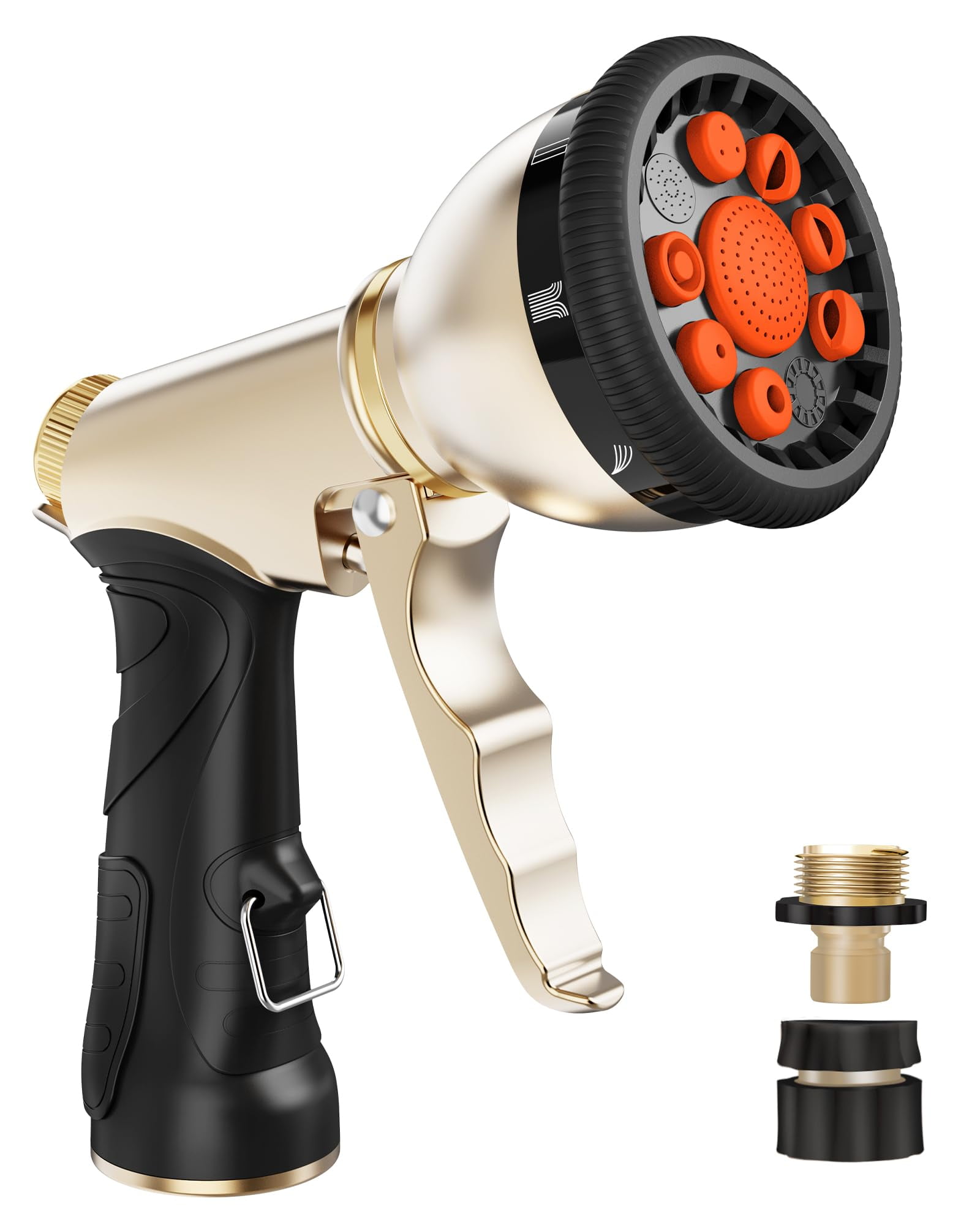 LANL Garden Hose Nozzle, Hose Sprayer Nozzle with 9 Spray Patterns ...