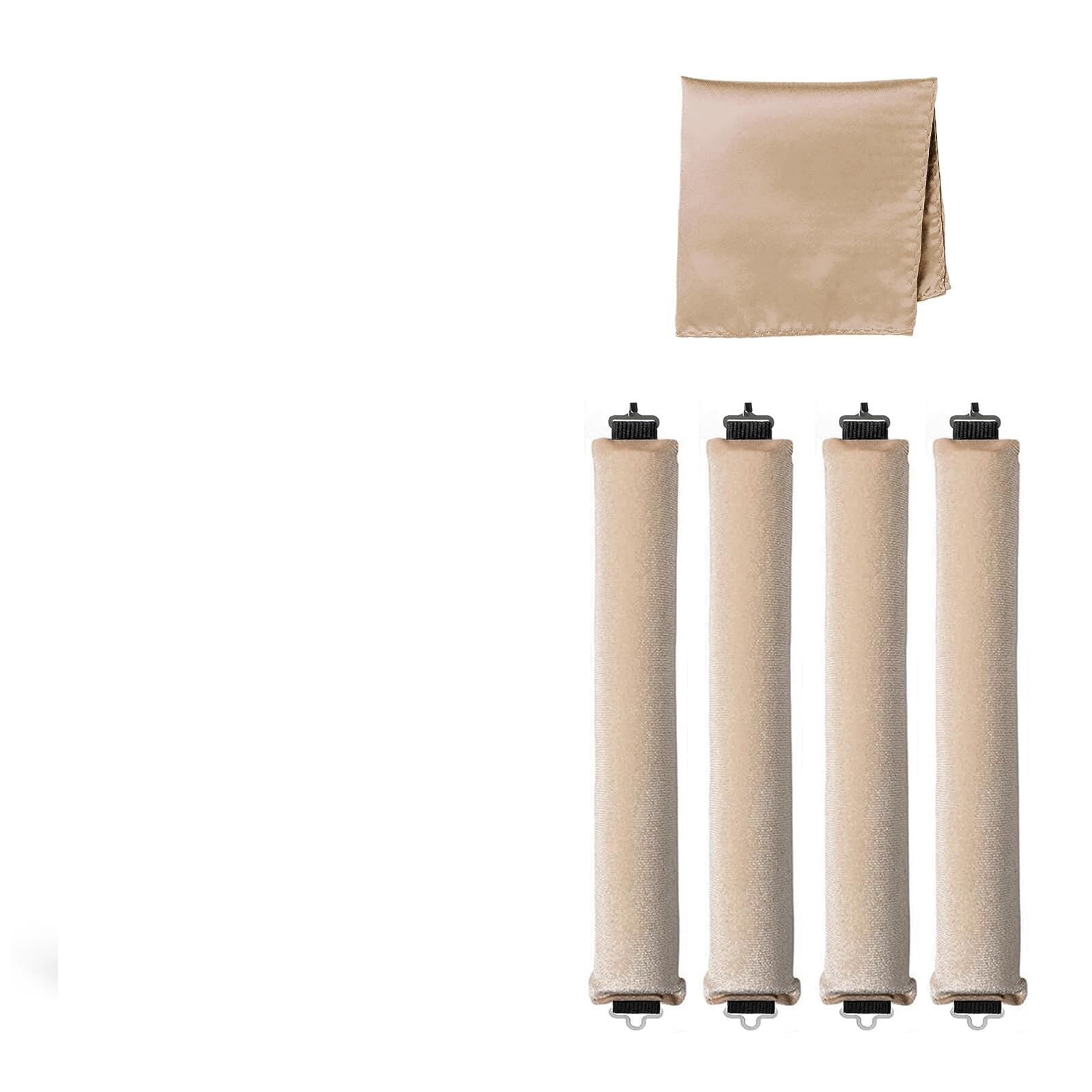 LANL Heatless Curls Overnight Rods No Heat Hair Curlers to Sleep Jumbo ...